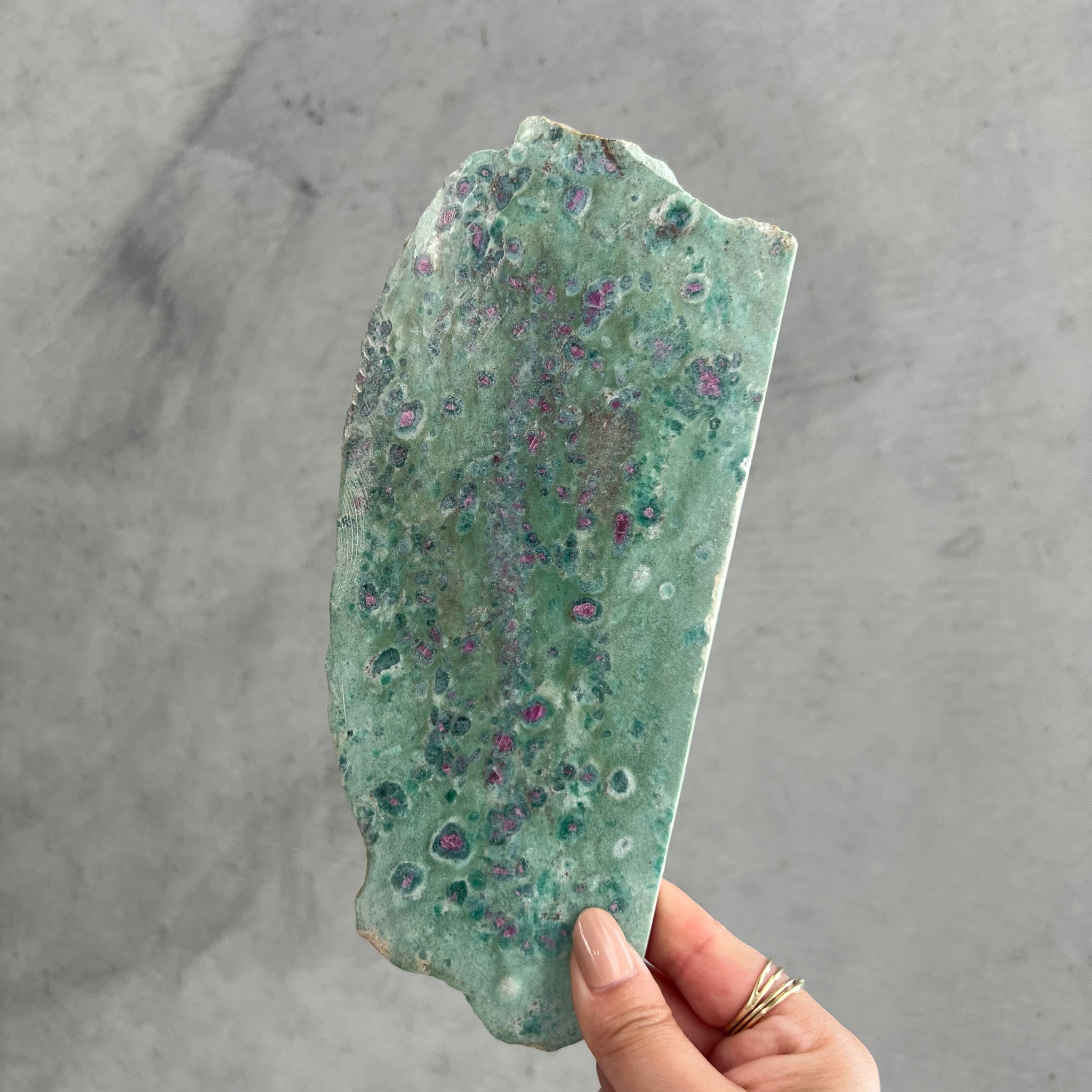 Certified Ruby Fuchsite Slice - 04 | ULUNA CRYSTALS & WELLNESS – Uluna