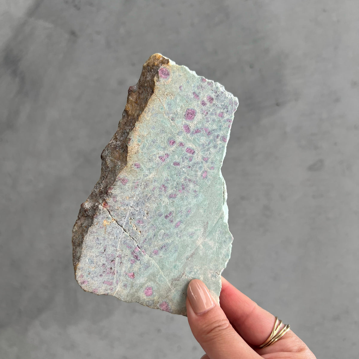 Certified Ruby Fuchsite Slice - 02 | ULUNA CRYSTALS & WELLNESS – Uluna