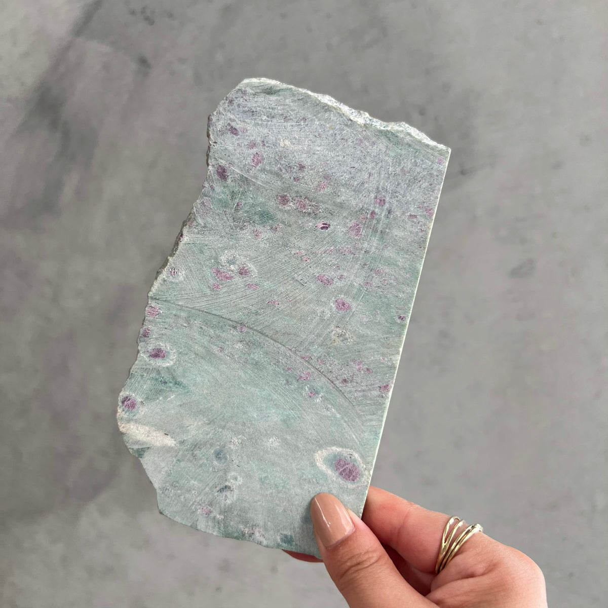 Certified Ruby Fuchsite Slice - 03 | ULUNA CRYSTALS & WELLNESS – Uluna