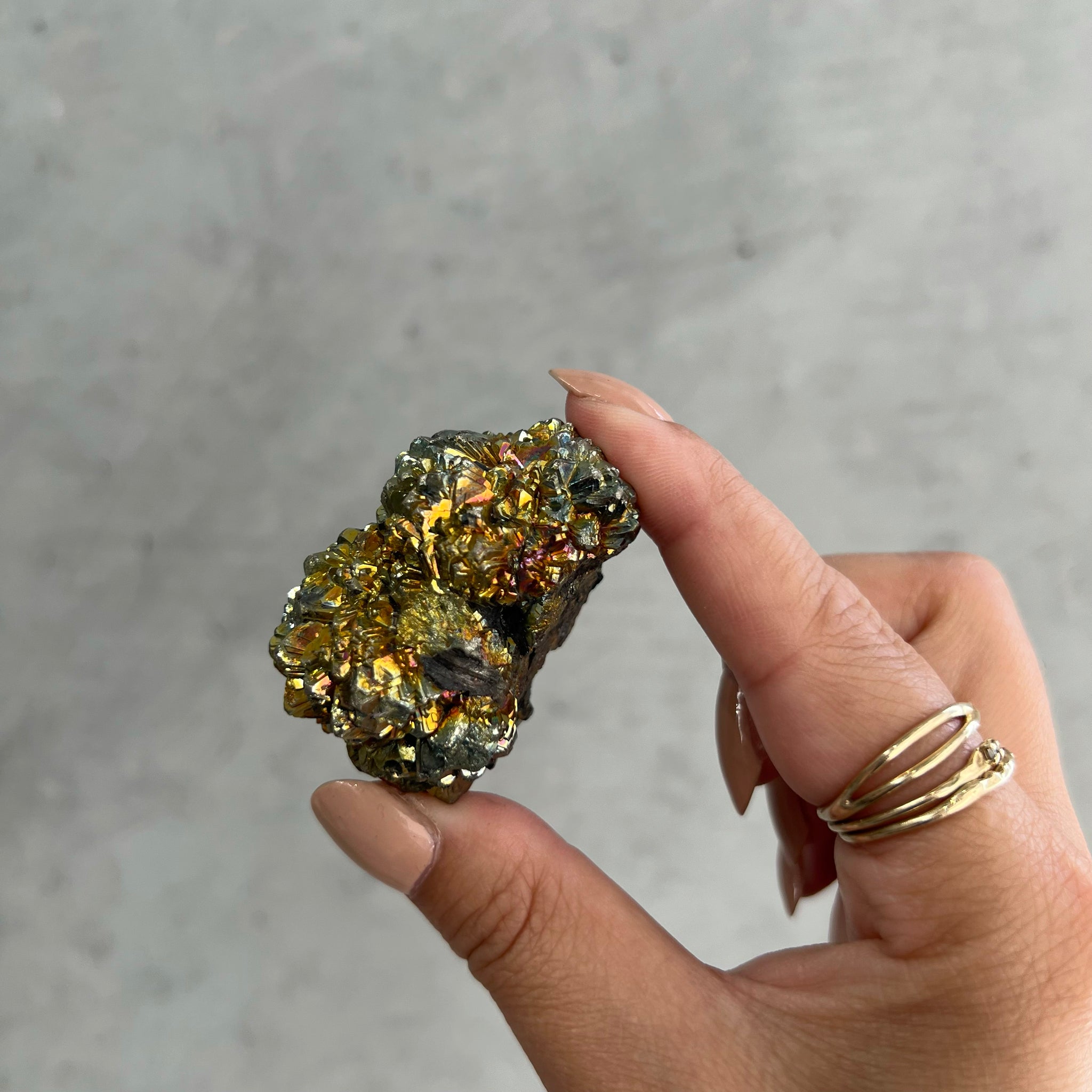 Certified Iridescent Pyrite Polymorph Ball - 02 | ULUNA CRYSTALS ...